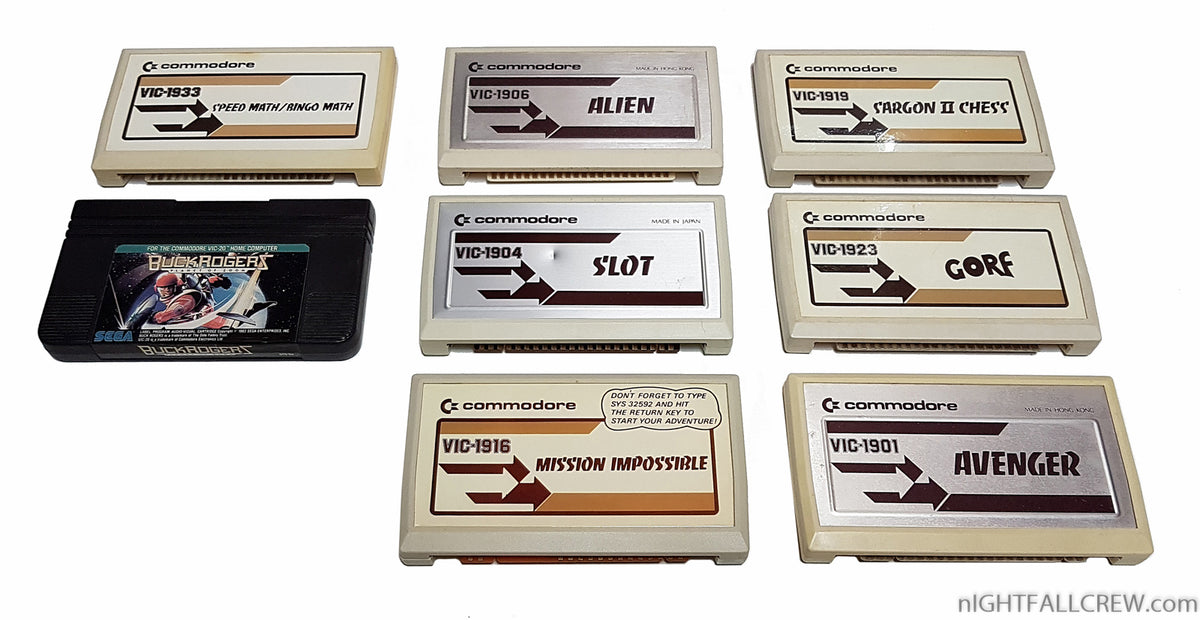 Commodore VIC-20 Cartridges – Bonus Life Computers